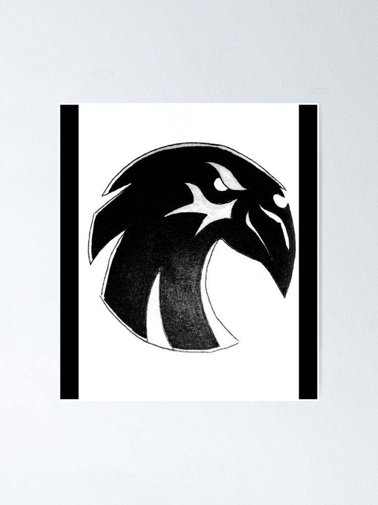 "Raven Crow Logo Sticker" Poster for Sale by marshacryjsy7 | Redbubble
