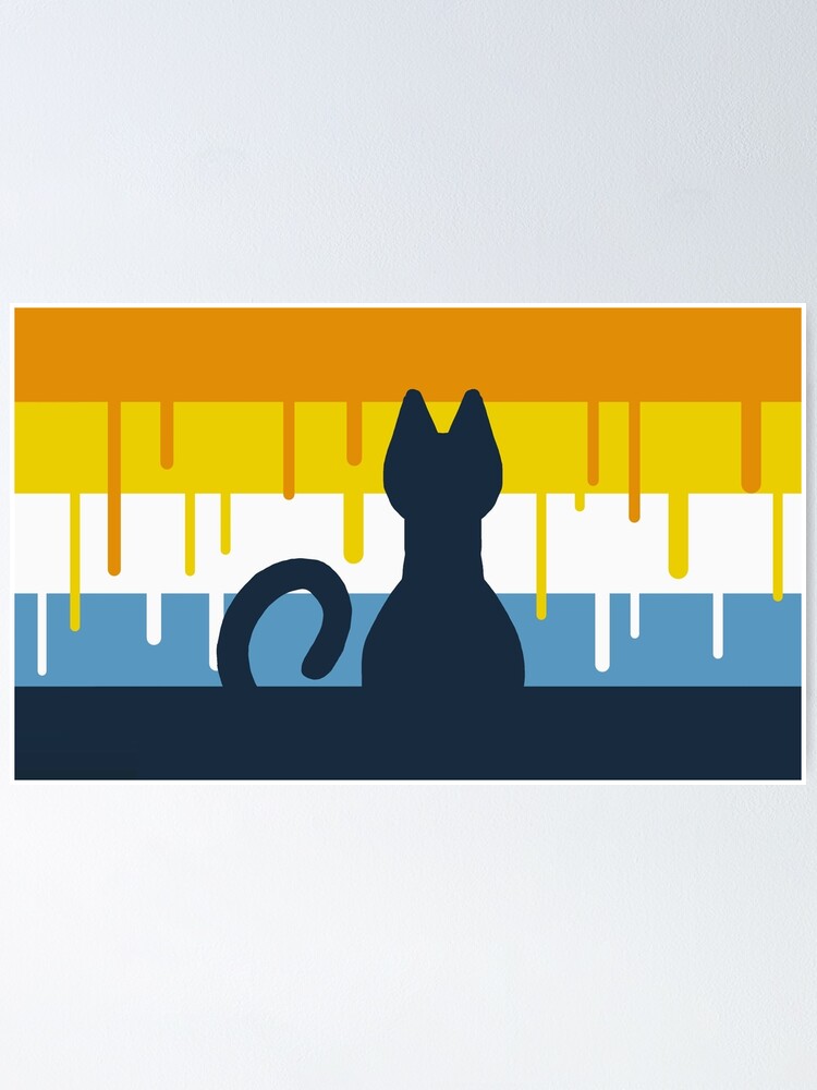 "AroAce cat pride flag" Poster for Sale by Gabrielle12S | Redbubble