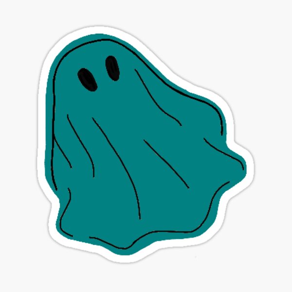 "dark teal ghost" Sticker for Sale by AudraTreberg | Redbubble