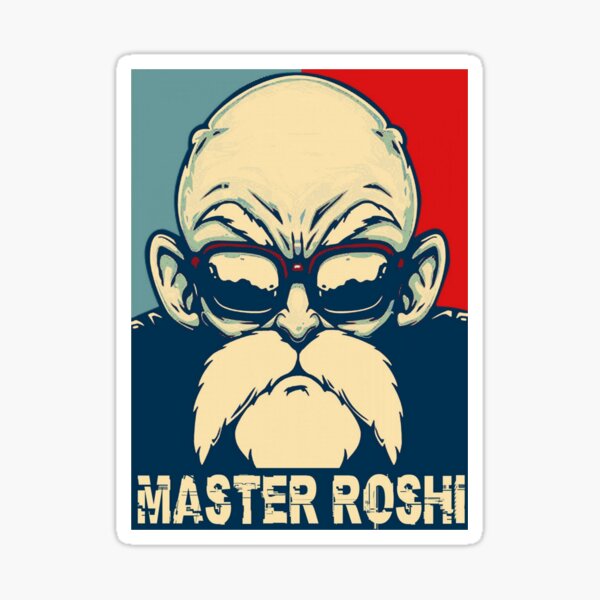 "Master Roshi vintage" Sticker for Sale by Victor6477 | Redbubble