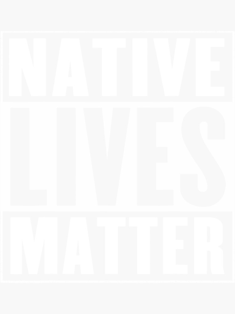 " Native Lives Matter" Sticker for Sale by Neno23 | Redbubble