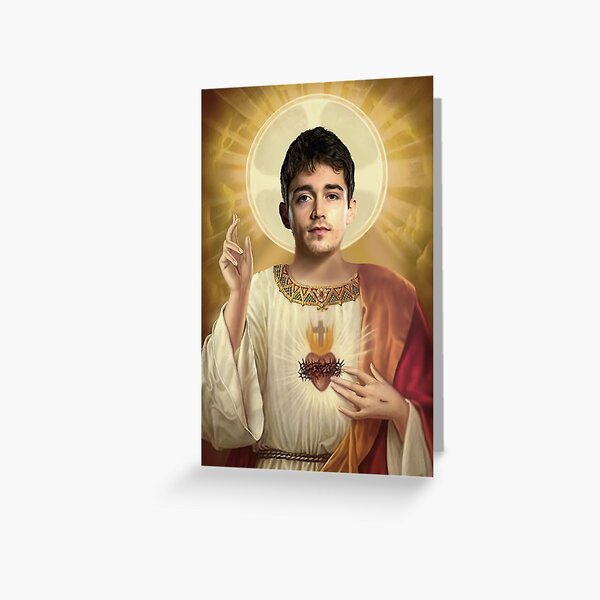 "Charles Leclerc jesus" Greeting Card for Sale by AnjelaoStore | Redbubble