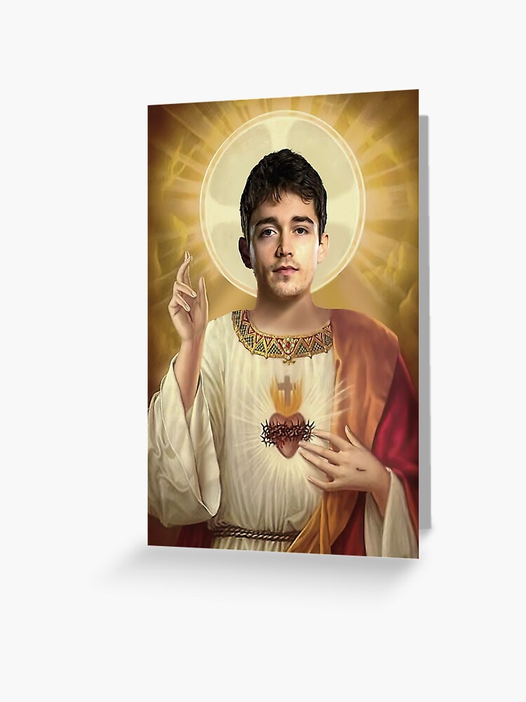 "Charles Leclerc jesus" Greeting Card for Sale by AnjelaoStore | Redbubble