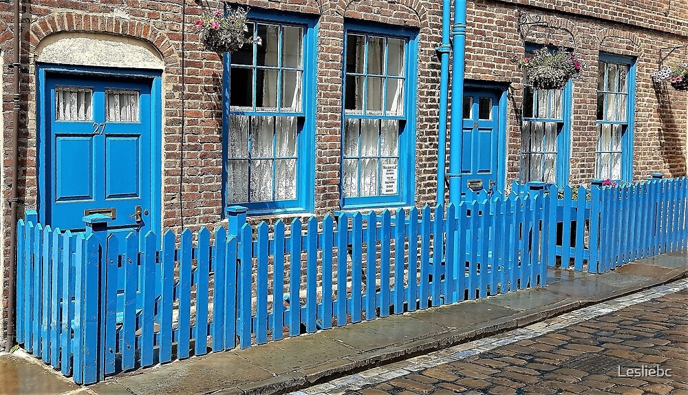 "Blue Picket Fence" by Lesliebc | Redbubble