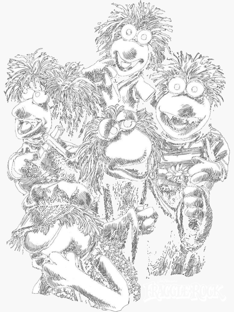 "FRAGGLE ROCK" Sticker for Sale by KarsonJohnson | Redbubble