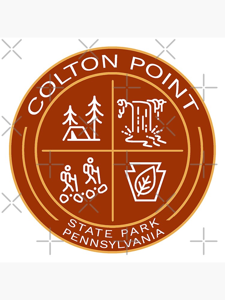 "Colton Point State Park Heraldic Logo" Canvas Print for Sale by ...