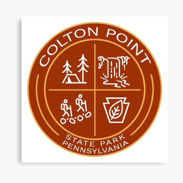 "Colton Point State Park Heraldic Logo" Canvas Print for Sale by ...