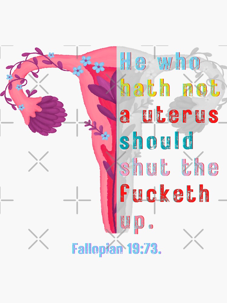 "Pro Roe Quote Fallopian 1973" Sticker for Sale by Kishioushi | Redbubble