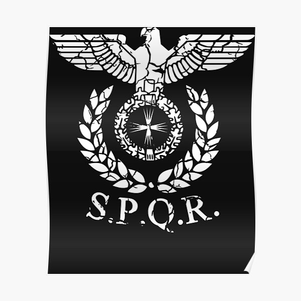 "Roman emblem spqr" Poster for Sale by flannue7 | Redbubble