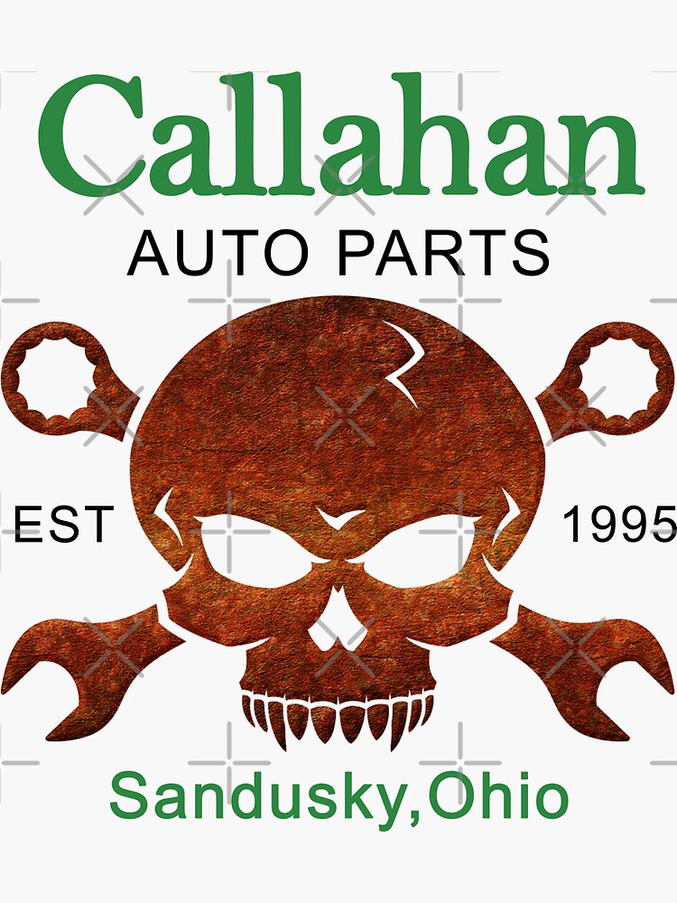 "Callahan Auto Parts" Sticker for Sale by Gibbonzo | Redbubble