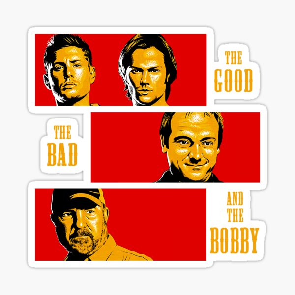 "The Good The Bad and The Bobby" Sticker for Sale by BirenbaumRosamu ...