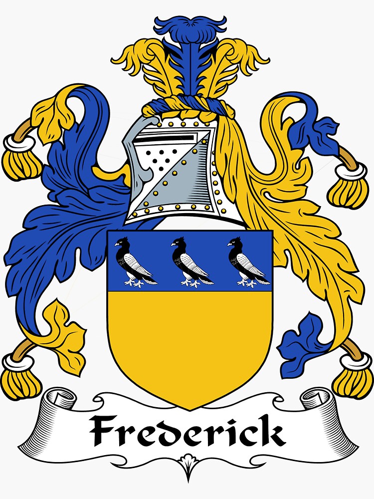 "Frederick " Sticker for Sale by HaroldHeraldry | Redbubble