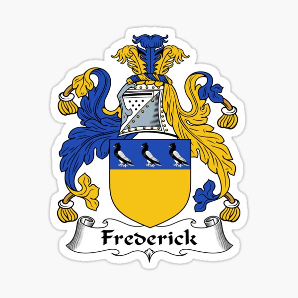 "Frederick " Sticker for Sale by HaroldHeraldry | Redbubble