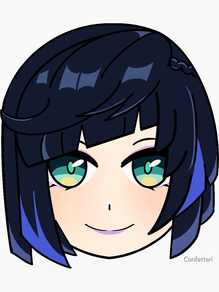 "Yelan Chibi Sticker" Sticker for Sale by Confettari | Redbubble