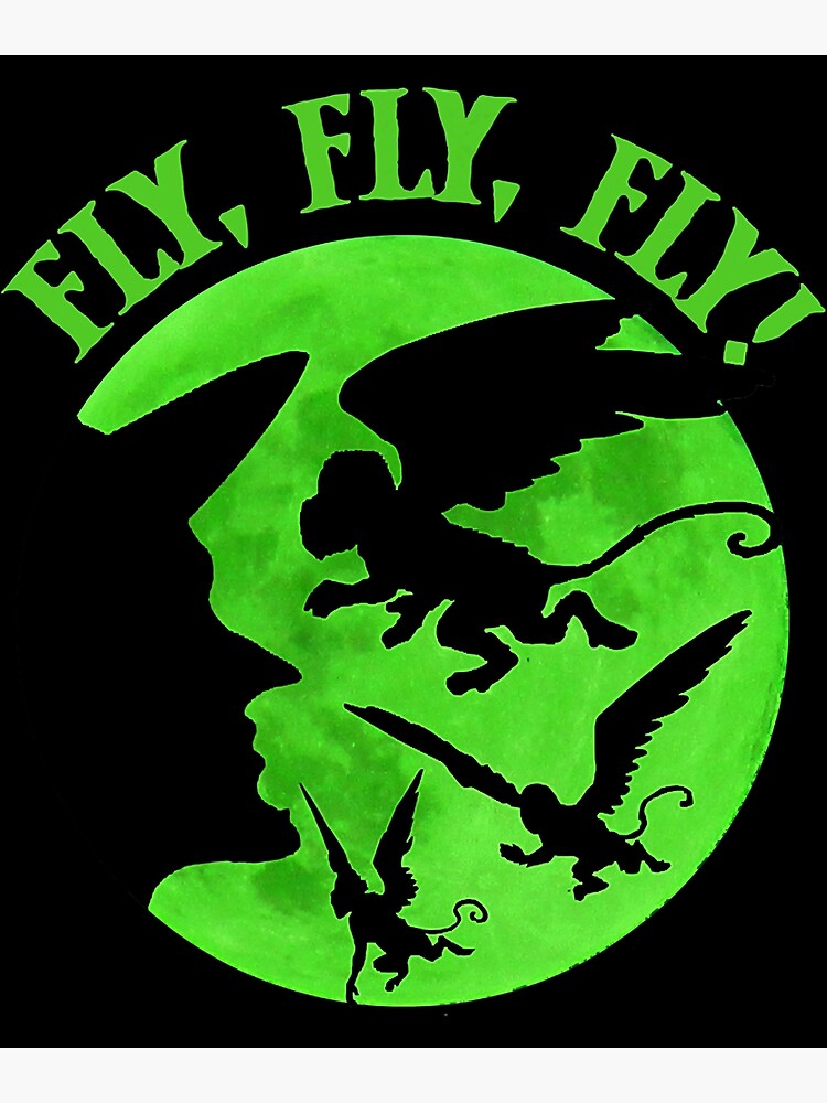 "Wizard of Oz Wicked Witch Costume Call My Flying Monkeys" Poster for ...