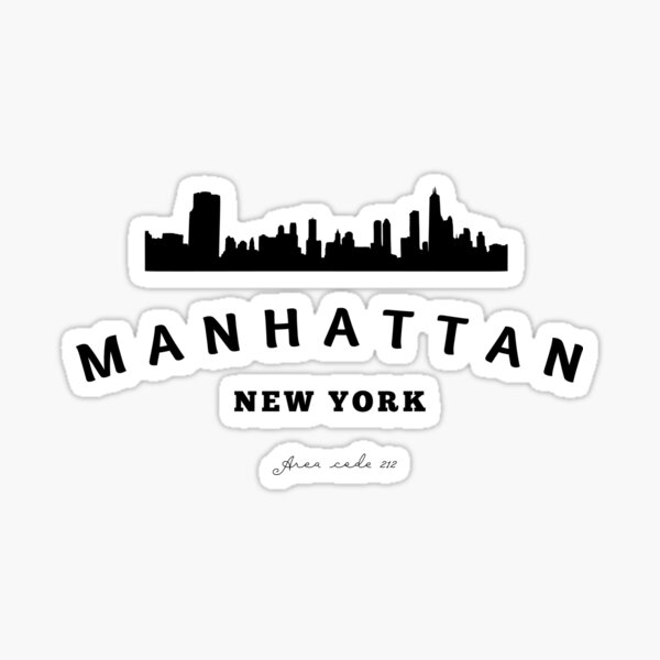 "Cities New York Manhattan" Sticker for Sale by imhae | Redbubble