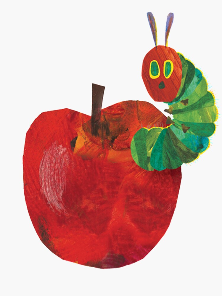 "The Very Hungry Caterpillar Apple Classic T-Shirt" Sticker for Sale by ...