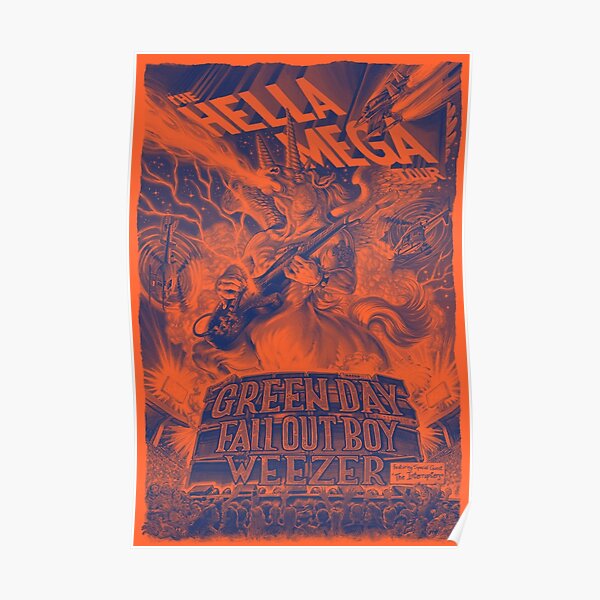 "The hella mega tour" Poster for Sale by Vlaki | Redbubble