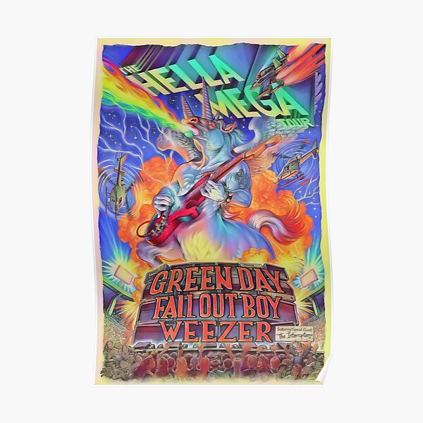 "The hella mega tour" Poster for Sale by Vlaki | Redbubble