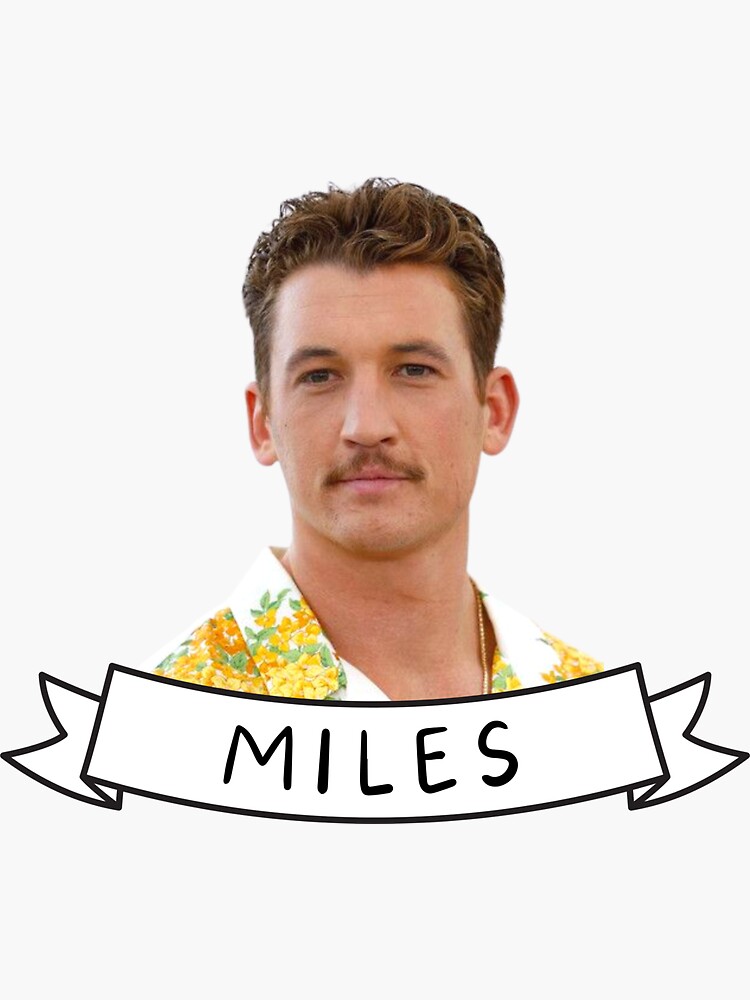 "Miles Ribbon" Sticker for Sale by inspiredtiger | Redbubble