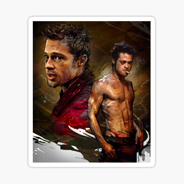"Art Brad Pitt" Sticker for Sale by FathinahCita | Redbubble