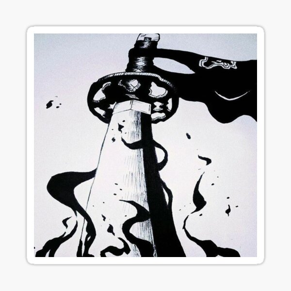 "Yami's sword " Sticker for Sale by Harsha-k-m | Redbubble