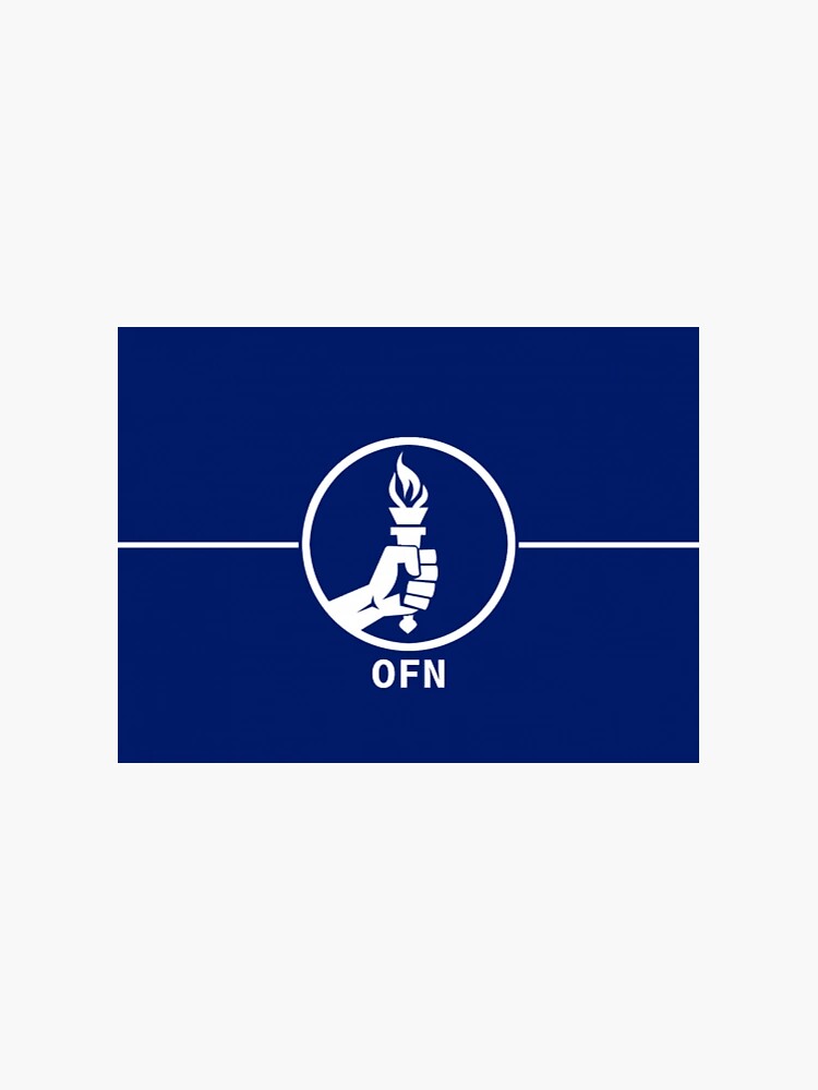"Organization of Free Nations TNO flag " Sticker for Sale by ...