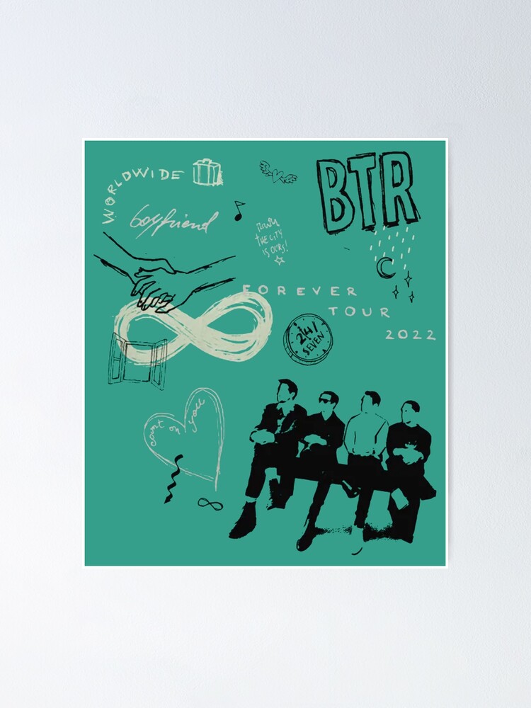 "2022 tour btr big time rush btr 2022 tour" Poster for Sale by ...