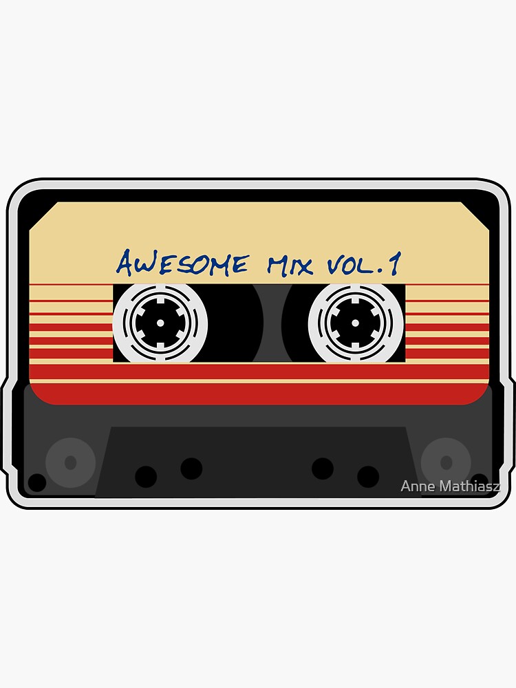 "Awesome Mixtape Vol 1, Tape, Music, Retro" Sticker for Sale by boom ...