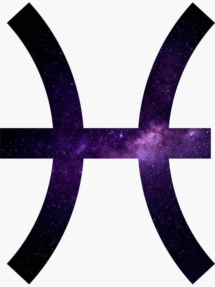 "Pisces Purple Starry Signs" Sticker for Sale by Zodi-Roady | Redbubble