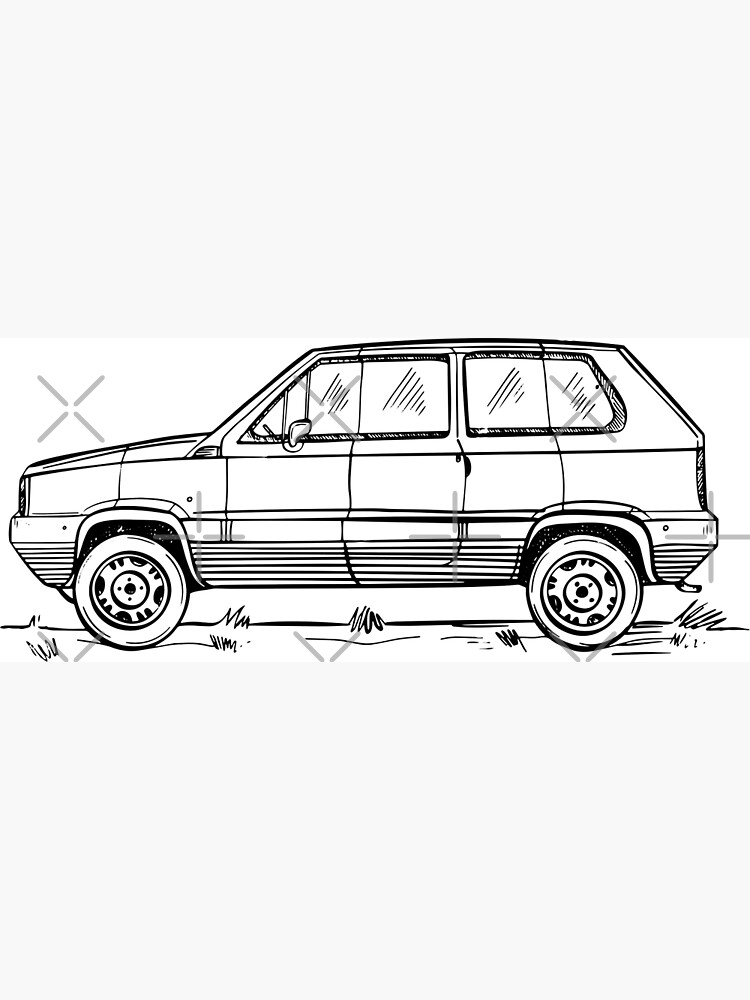 "Fiat Panda First Generation old school Italian Classic " Poster for ...