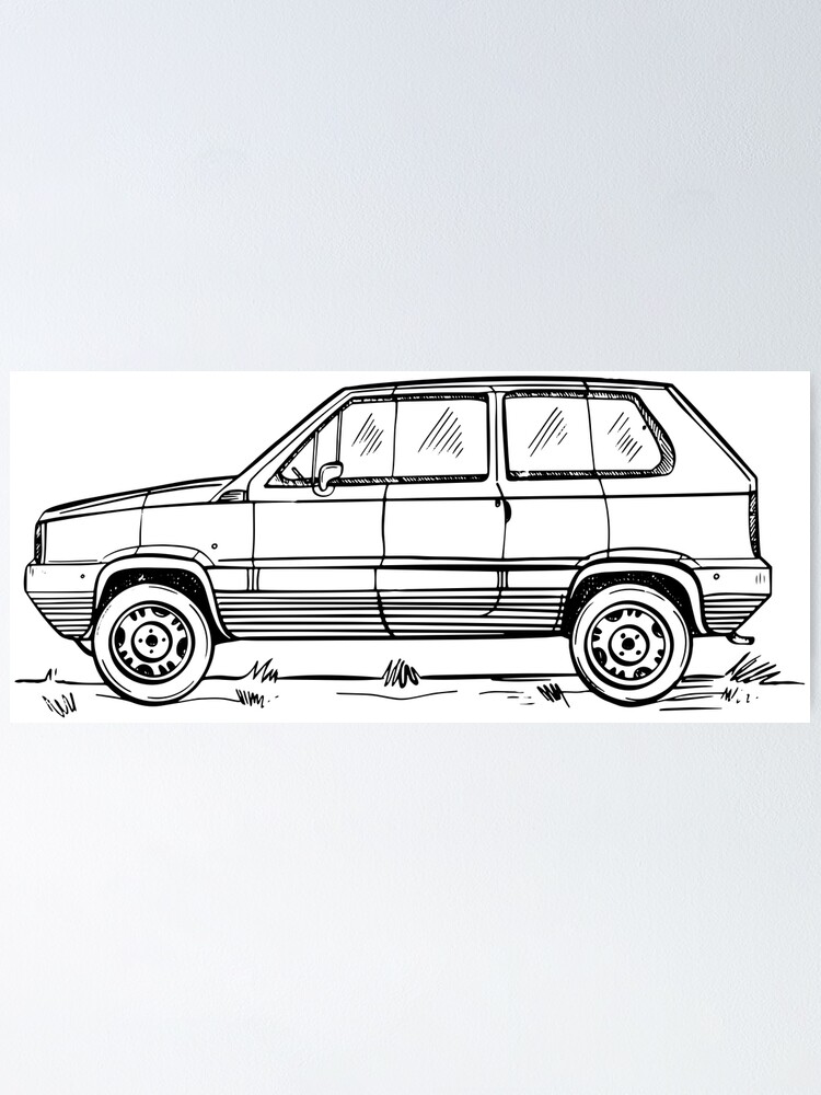 "Fiat Panda First Generation old school Italian Classic " Poster for ...
