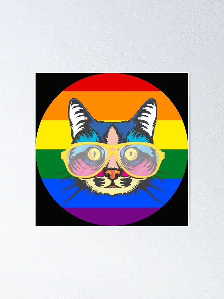 "Pride Cats Rainbow" Poster for Sale by Dodolart | Redbubble