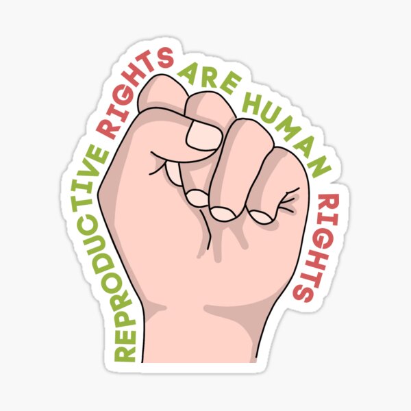 "Reproductive Rights are Human Rights" Sticker for Sale by mnhchau ...