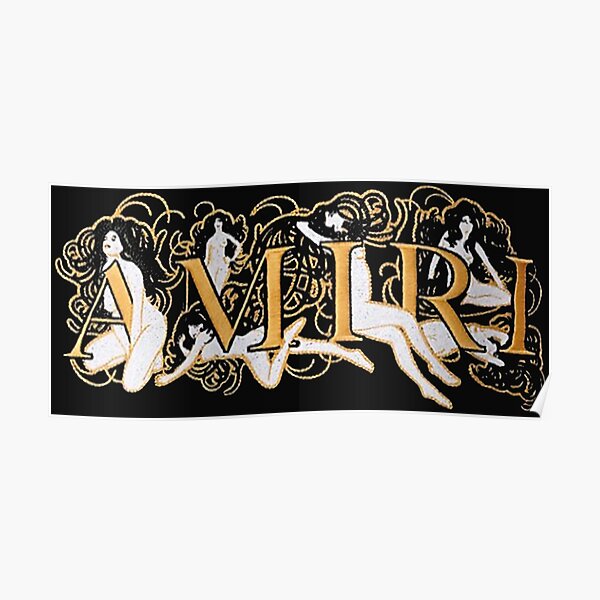 "AMIRI" Poster for Sale by mareikestark | Redbubble