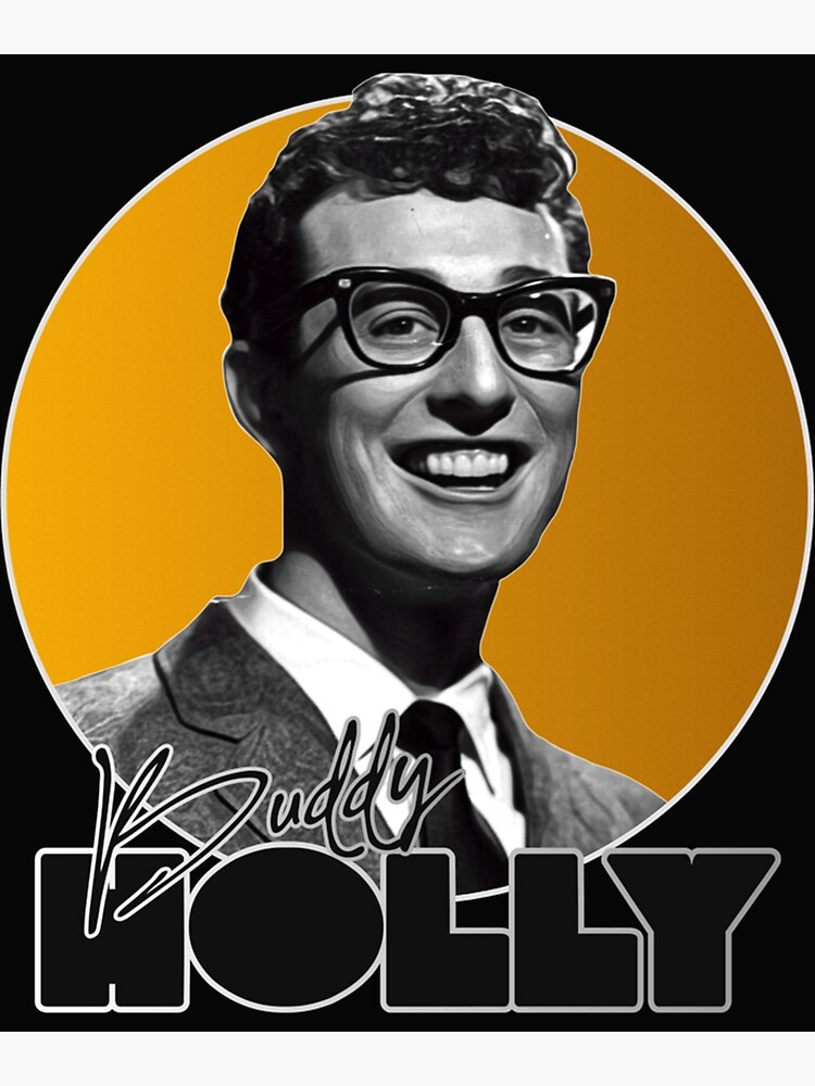 "Retro Buddy Holly Gold Tribute " Poster for Sale by Oliviastored ...