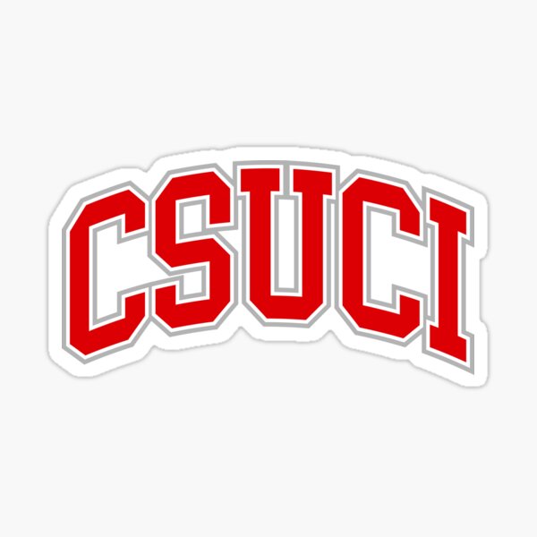 "csuci - college font curved" Sticker for Sale by scollegestuff | Redbubble