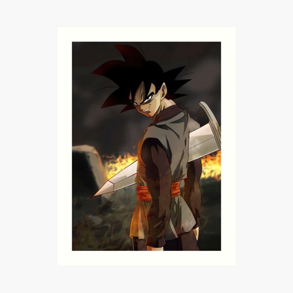 "Black Goku" Art Print for Sale by JohnRobertson47 | Redbubble