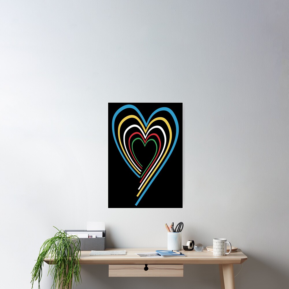 "Disability Pride Flag Heart" Poster for Sale by AlexandraEllen | Redbubble