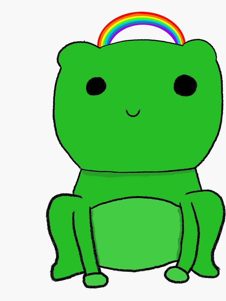 "Cute Pride Forg Cartoon Frog" Sticker for Sale by tsebu2 | Redbubble
