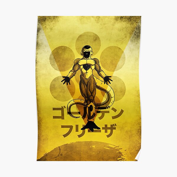 "Golden Frieza" Poster for Sale by Michaelmansr572 | Redbubble