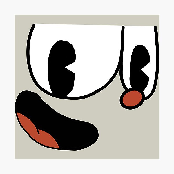 "Cuphead Face" Photographic Print for Sale by dayjream | Redbubble