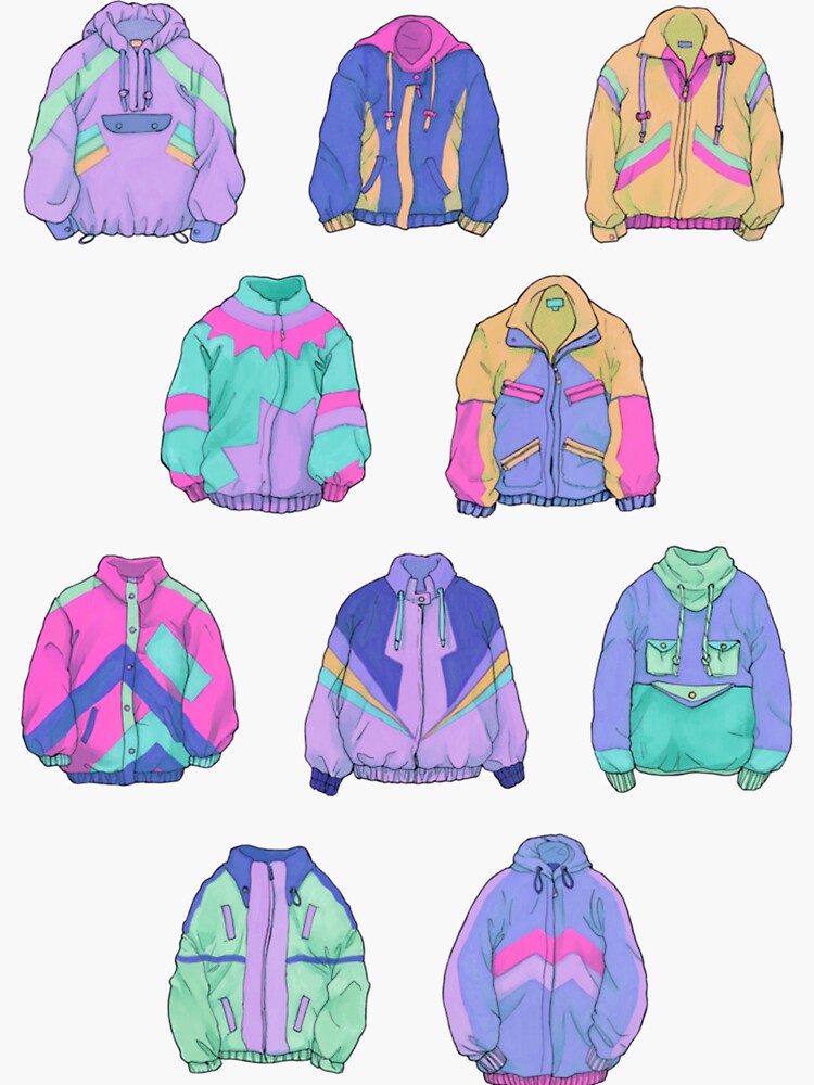 "Windbreaker Bliss " Sticker for Sale by ScottHilton3 | Redbubble