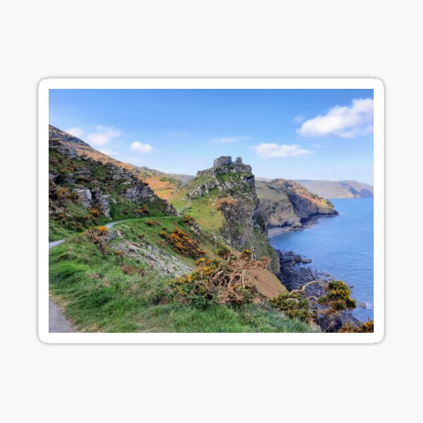 "Castle Rock, Valley of The Rocks, North Devon" Sticker for Sale by ...