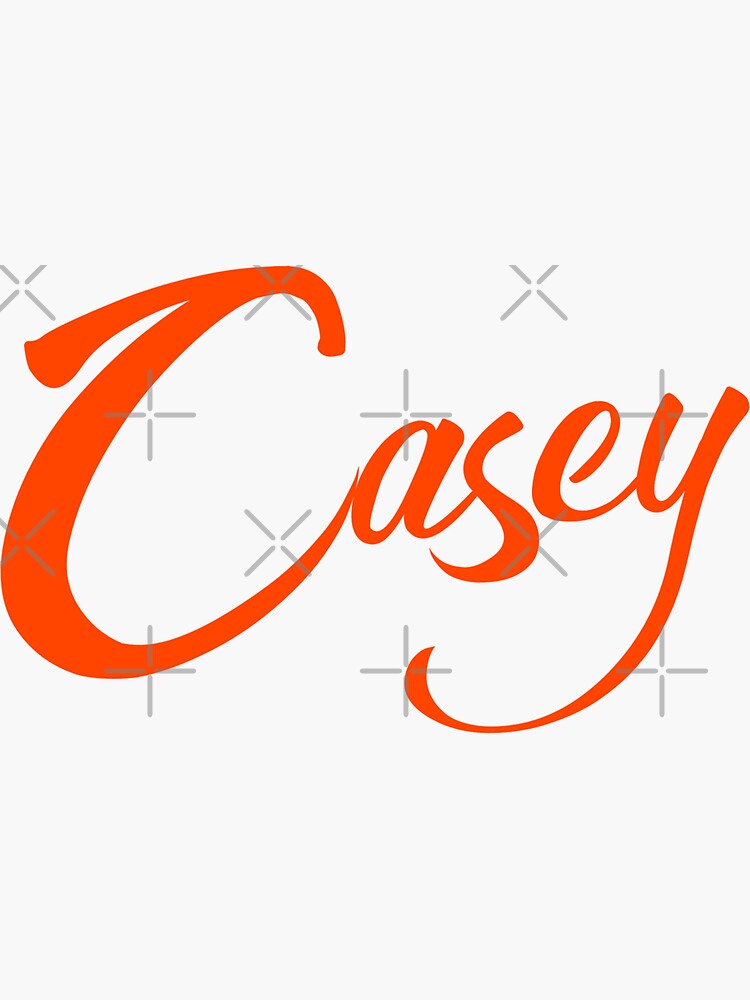 "Casey, Funny Cool Best color art" Sticker for Sale by artdragongift | Redbubble