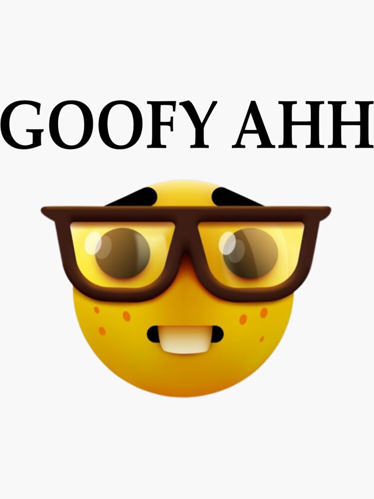 "Goofy AHH, with text " Sticker for Sale by Joserray | Redbubble