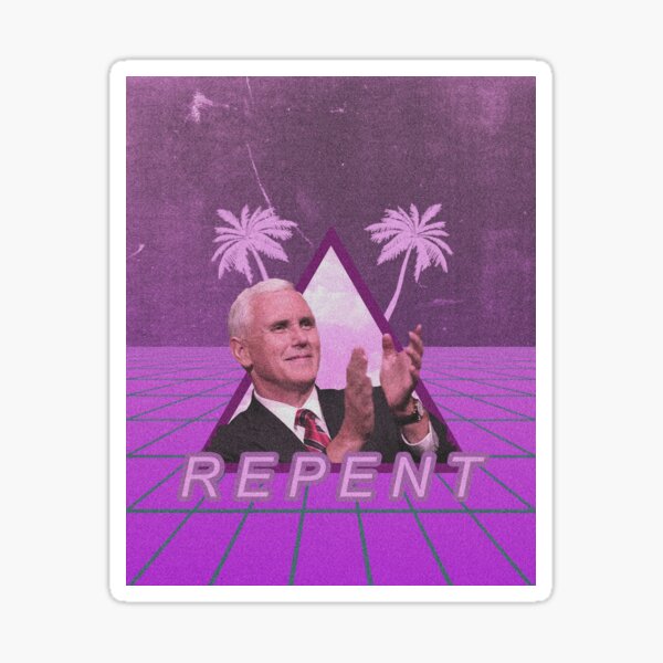 "Repent" Sticker for Sale by Crazy4lemons101 | Redbubble