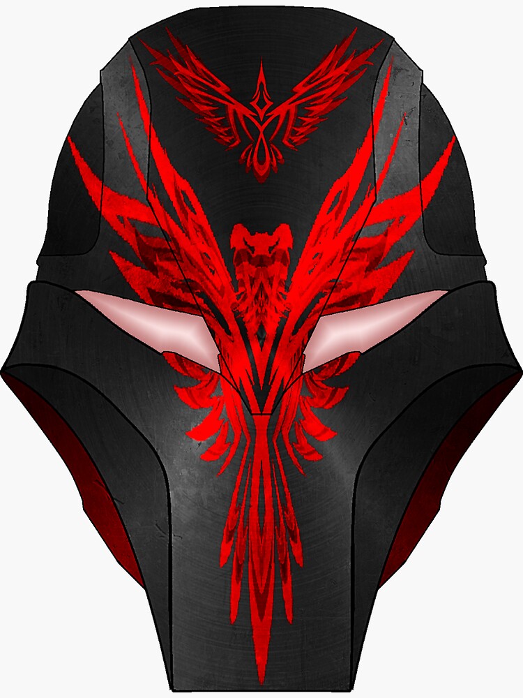 "Blood Raven Mask" Sticker for Sale by Blood-Kaminoan | Redbubble