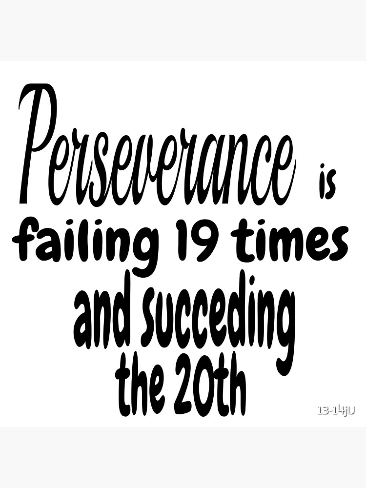 "Perseverance" Sticker for Sale by 13-14jU | Redbubble