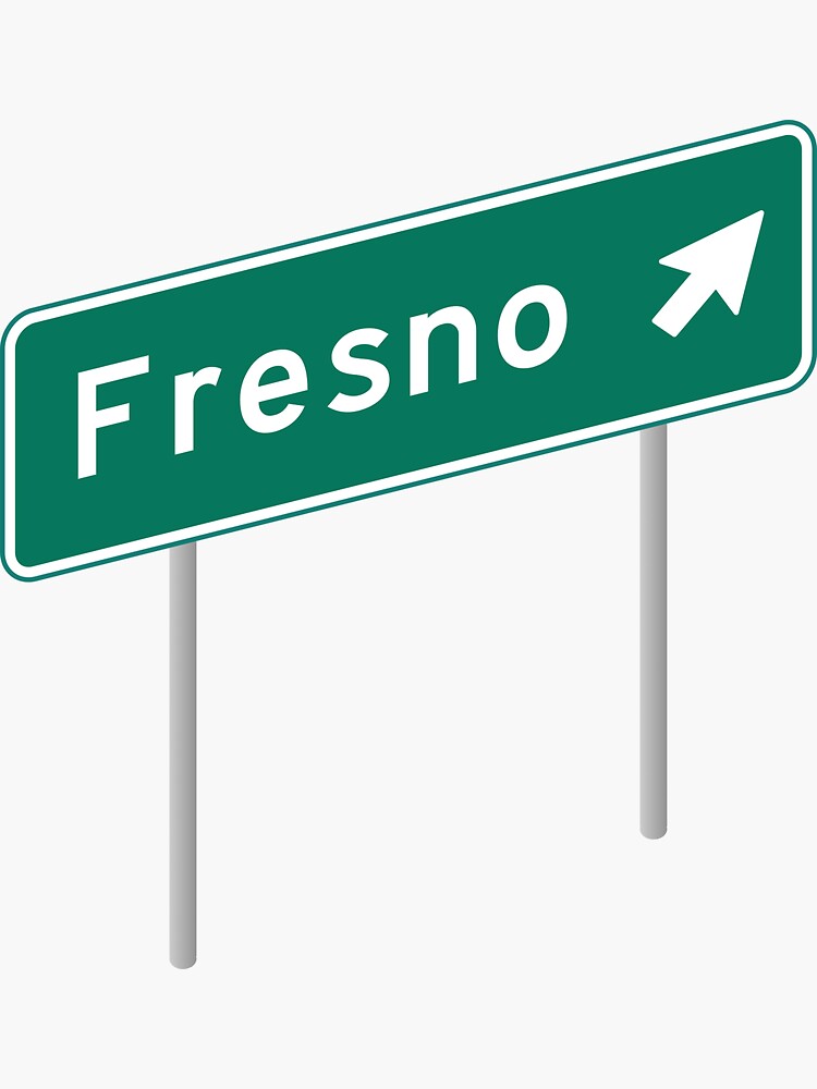 "Fresno" Sticker for Sale by WordsMaps | Redbubble